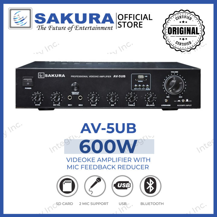 SAKURA AV-5UB 600 WATTS MIXING AMPLIFIER | Lazada PH