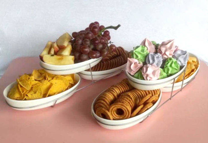Mini Ceramic Buffet Plate Party Candy Corner Candies Set Up Equipment ...
