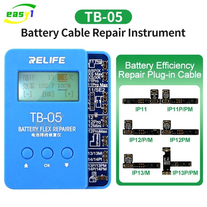 Relife TB-05 Battery Repair Flex Cable For IPhone 11-13 PRO MAX Battery Warning Windows Pops Up ...