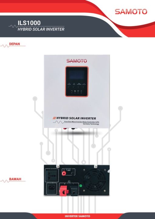 ISL1000 - 1000VA / 800W INVERTER SAMOTO HYBIRD SOLARgavtech | Lazada ...