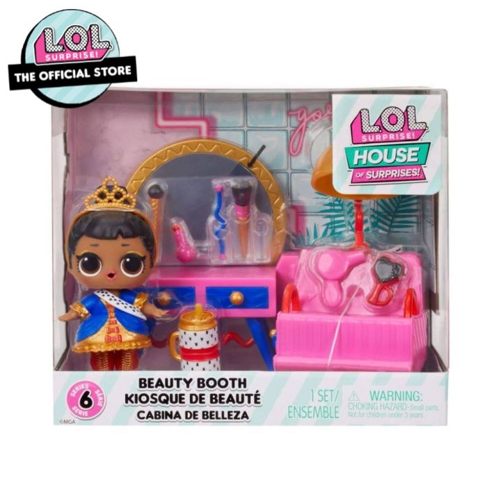 LOL Surprise Beauty Booth Playset With Her Majesty Collectible Doll And ...