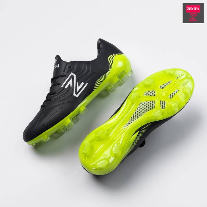 Sepatu Sepak Bola Zenifa Unity Vision FG IN Black Green New Arrival ...