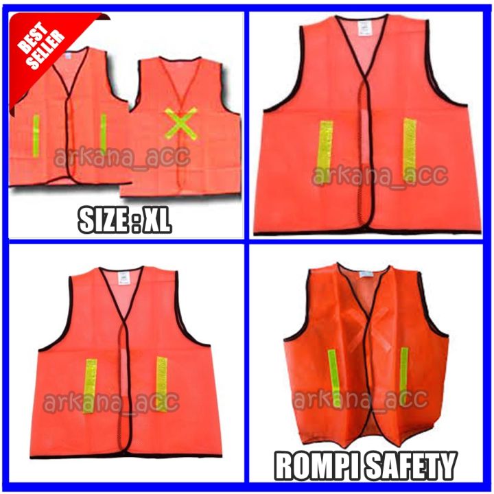 Rompi Proyek Jaring Safety Ukuran XL BAHAN TEBAL Bisa Pantul Cahaya ...