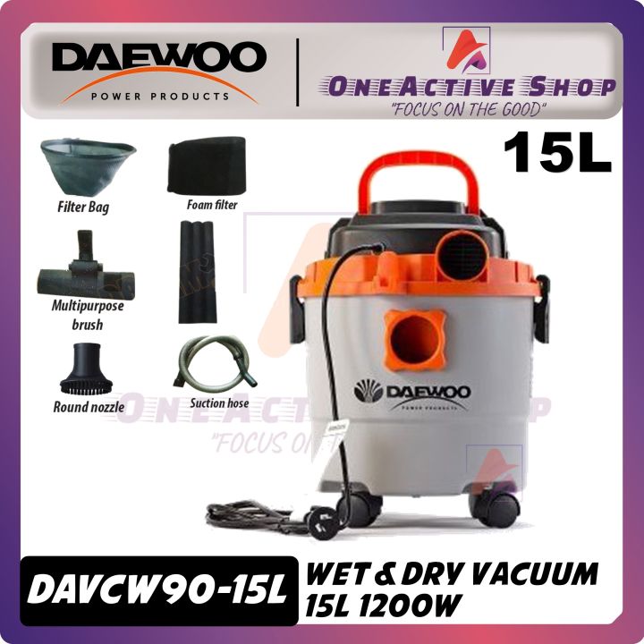 DAEWOO 15L Vacuum Cleaner DAVCW90-15L | EPPLE 20L Vacuum Cleaner - 6 Month Warranty ( DAVC90 ...