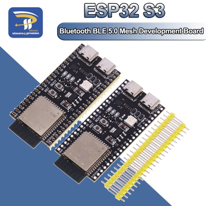 บอร์ดวงจรหลักบอร์ดพัฒนา Type-C แบบคู่อินเตอร์เน็ตของสิ่งต่างๆ Wi-Fi + บลูทูธ ESP32-S3-DevKit ...
