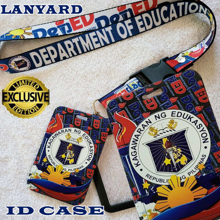 NEW Deped Teachers Id holder Id Lace Lanyards ID SLING NECK STRAP ...