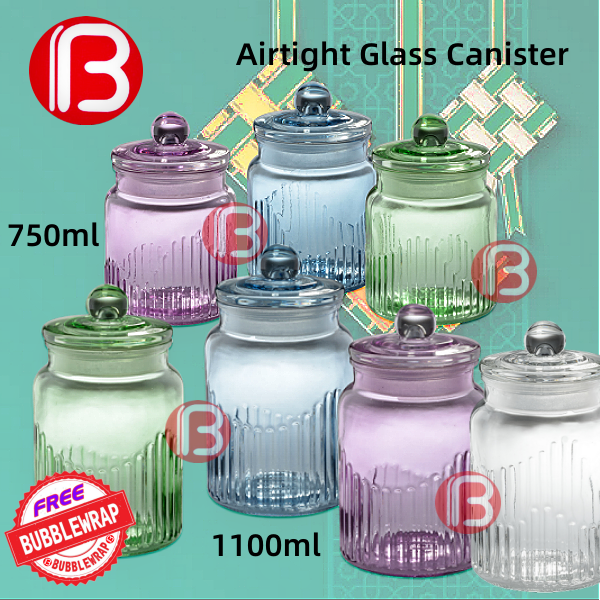 (B BOSS) SALE Raya Special Bekas Kuih Raya 2024 Glass Canister 750ml ...
