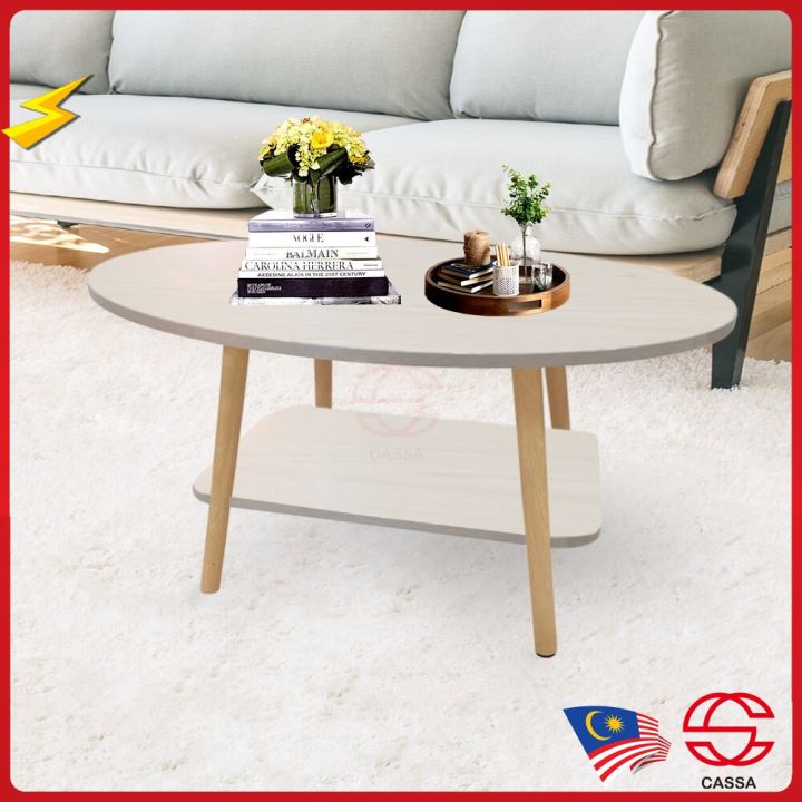 [Upgraded to 2 Layer] Cassa European Scandinavia Style Oval Round ...