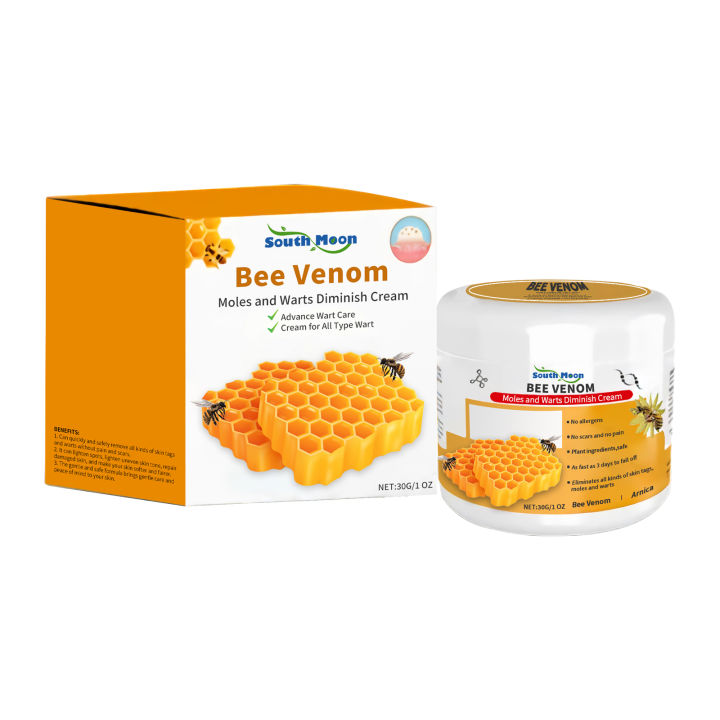 South Moon Bee Venom Wart Care Cream for Removing Moles, Fading Skin ...
