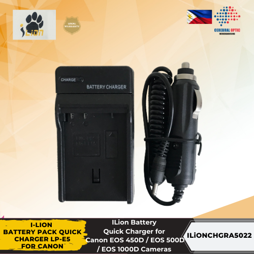 I-Lion Battery Pack Quick Charger LP-E5 for Canon EOS 450D, EOS 500D ...