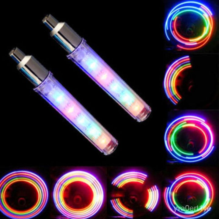 2pcs 5 LED Flash Light Bicycle Motorcycle Car Bike Tyre Tire Wheel ...