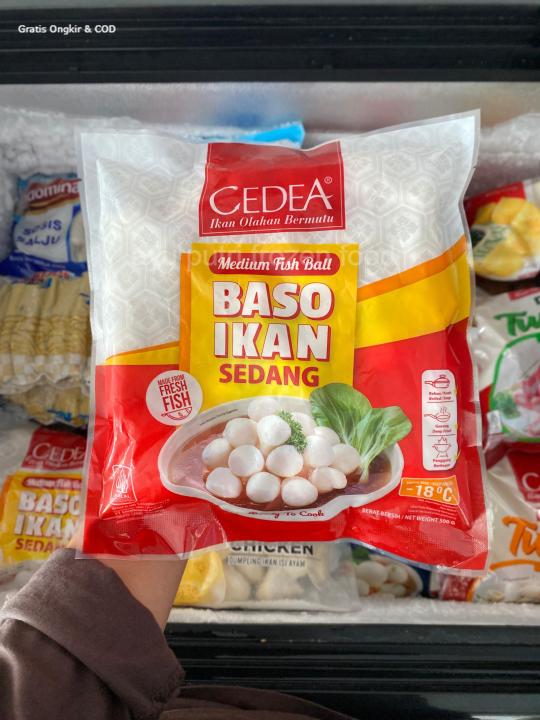 CEDEA BASO IKAN SEDANG 500gr / BAKSO / AYU PUTRI FROZEN FOOD Makanan ...
