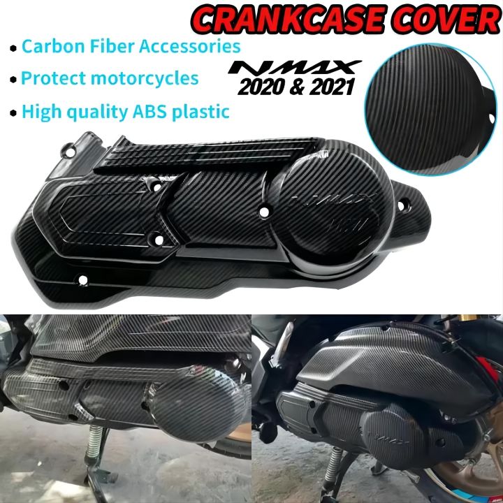 Pinph NMAX2020 / NMAX2021 / AEROX V2 CRANK CASE COVER CARBON FOR NMAX ...