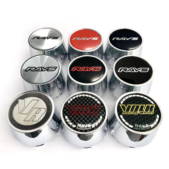 4pcs 64mm RAYS VOLK RACING rim caps Car Wheel Center Caps Gold logo for ...