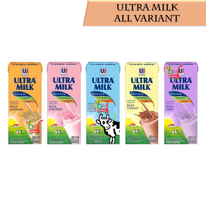 Susu Ultra 200ml Susu UHT Lezat All Variant | Lazada Indonesia