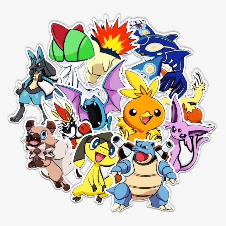 🇲🇾 50PCS CUTE STICKERS POKEMON 宠物小精灵 贴纸 笔记贴 奖励贴 | Lazada