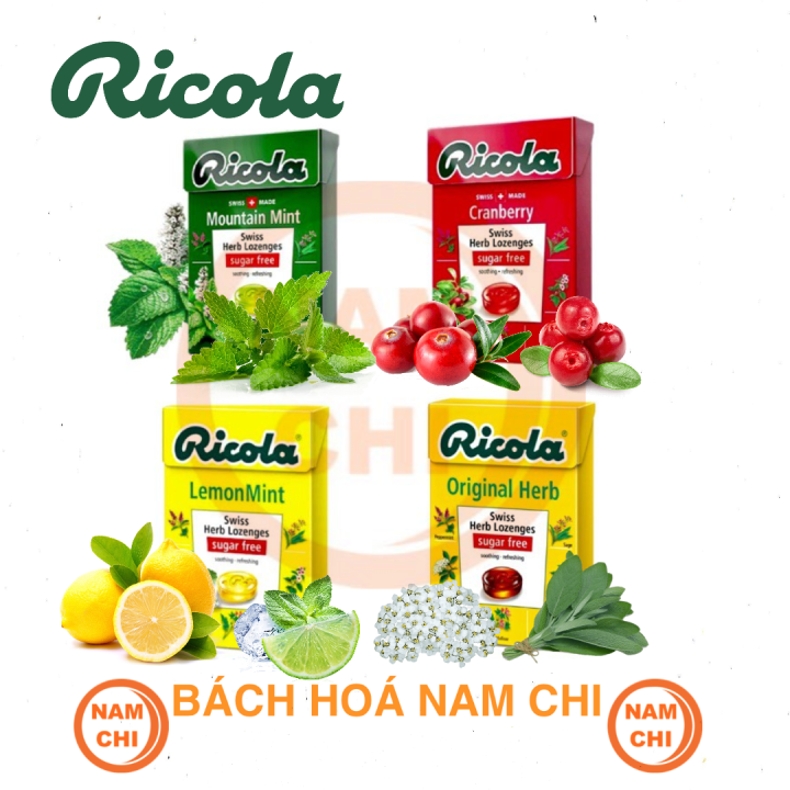 [XẢ LỖ CẬN DATE] Kẹo Thảo Mộc RICOLA Hộp Giấy 40g - Thụy Sĩ - Nhỏ Gọn Tiện Lợi, Nguyên Liệu Thơm ...