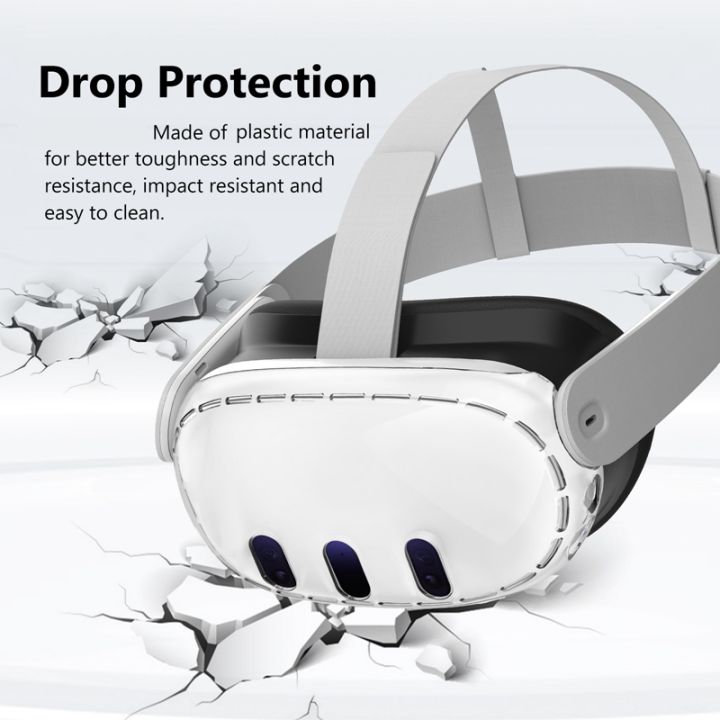 For 3 Clear VR Helmet Protective Cover Anti-Collision Lens Protector VR ...