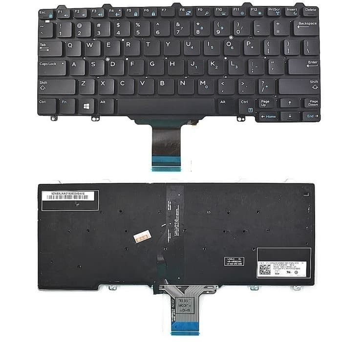 Keyboard Laptop Dell Latitude 12 5000 & E5250 & 7000 & E7250 & E7270 ...