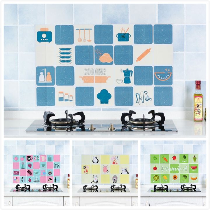 Aluminum Foil Self Adhesive Kitchen Backsplash Wall paper Peel Stick ...