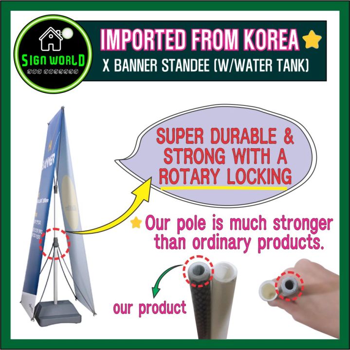 High Quality X Banner Stand Outdoor Adjustable Ft Standee Tarp Stand ...
