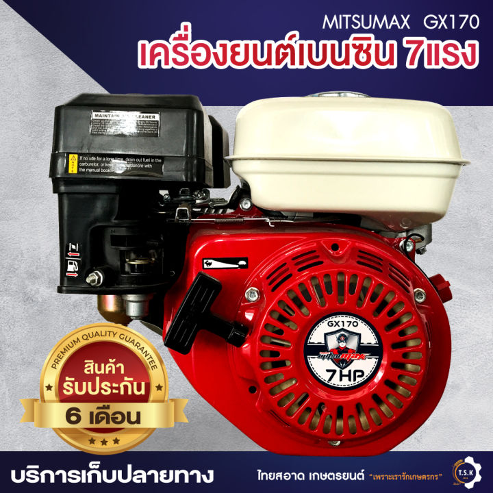 เครื่องยนต์เบนซิน 7แรง Mitsumax เครื่องยนต์ราคาถูกที่สุด ดีที่สุด ของ ...