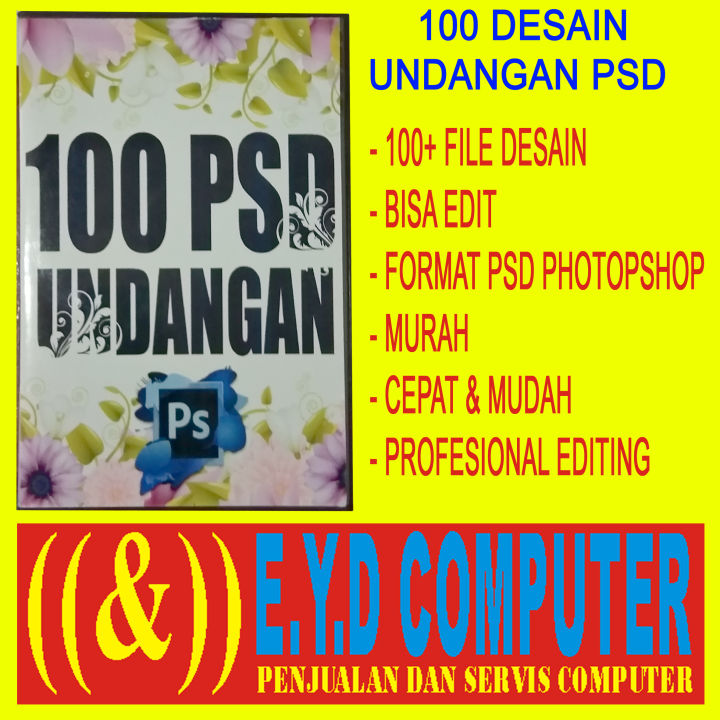 DVD 100 TEMPLATE UNDANGAN FORMAT PSD PHOTOSHOP KOLEKSI DESAIN TEMPLATE ...