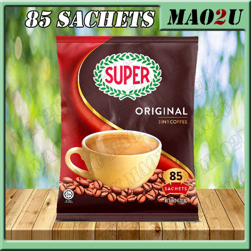 SUPER 3 IN 1 COFFEE ORIGINAL 85 SACHETS 1800G 3合1超级速溶咖啡 | Lazada