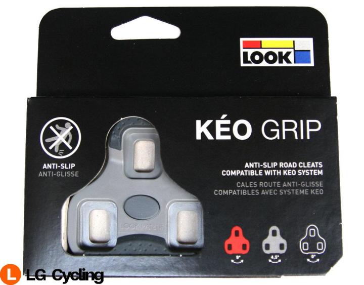 Look Keo Grip Grey (ARC 4.5°) / Black (ARC 0°) Cleats | Lazada