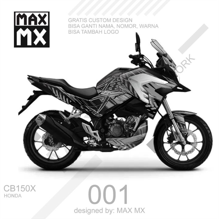 dekal full body keren variasi decal cb 150 x sticker striping motif ...