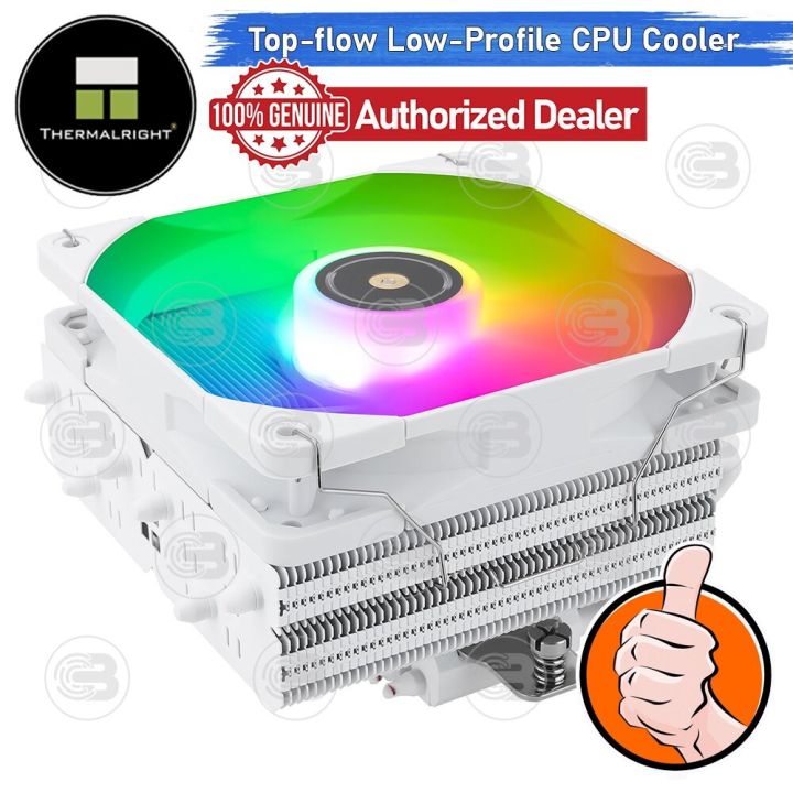 [CoolBlasterThai] Thermalright SI-100 WHITE ARGB Low-Profile CPU Cooler ...