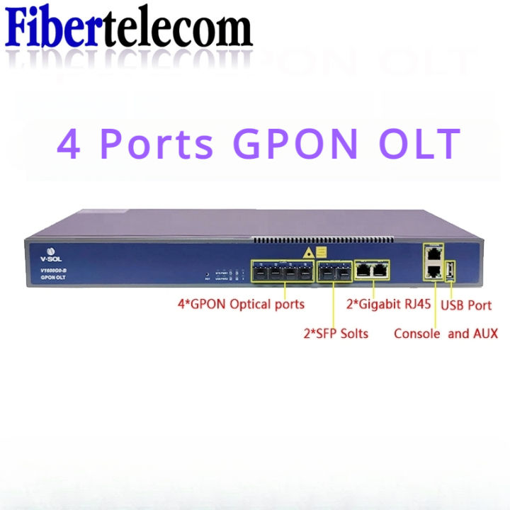 VSOL V1600G0 GPON OLT 4PON ports 4 PON SFP ports GPON OLT uplink ...