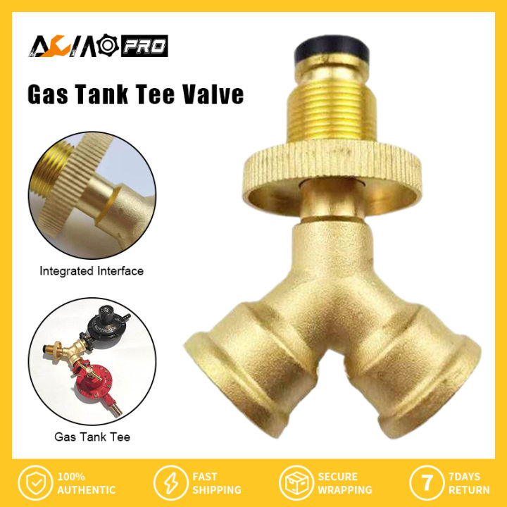 AumoPro 1pcs Gas Tank Three-way Valve One Branch Two Way Liquefied Gas ...