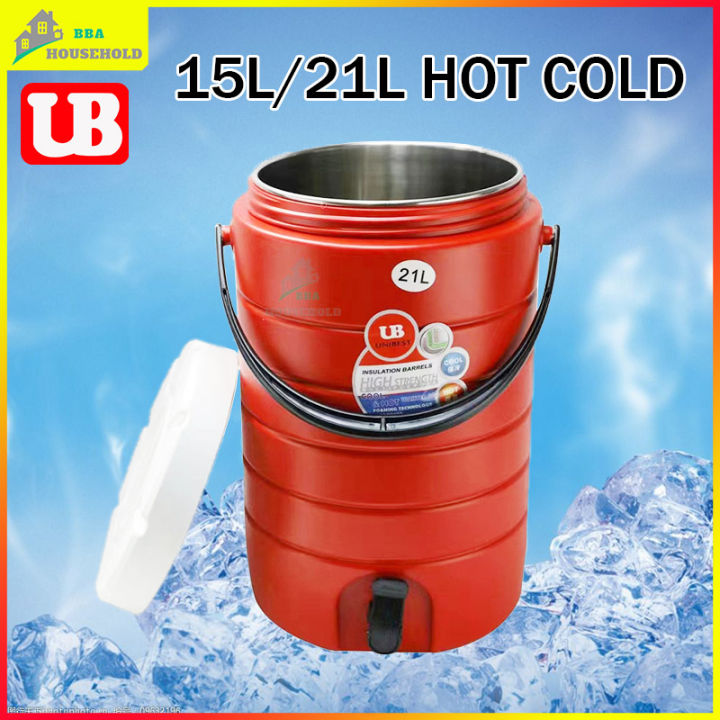 Water Jug With Faucet Hot And Cold Water Dispenser Thermal Water Barrel