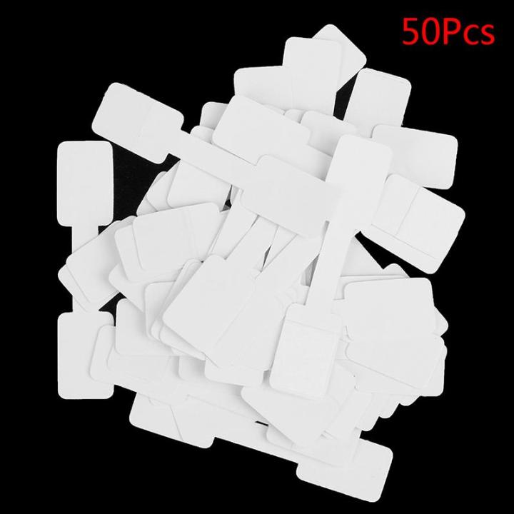 TANG 50/100Pcs Blank price tags necklace ring jewelry labels paper ...