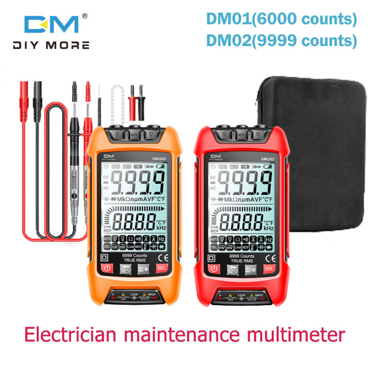 diymore Digital multimeter Intelligent high accuracy maximum count 6000 ...