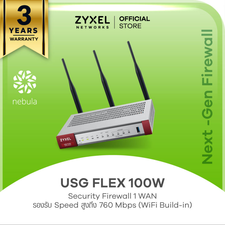 ZYXEL USG FLEX 100W Unified Security Gateway Firewall (Non-Bundle ...
