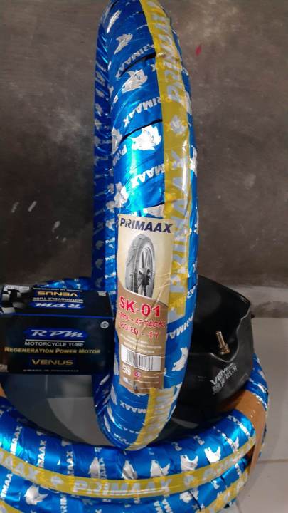 BAN PRIMAX SK 01 UKURAN 80/80/17 SET BAN DALAM | Lazada Indonesia