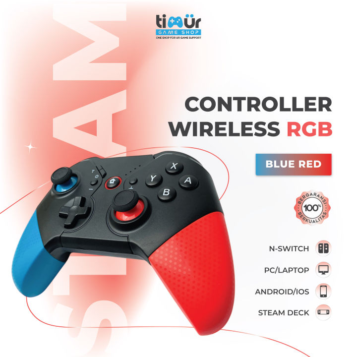 Stik Stick Controller Wireless Turbo Getar RGB Multi-Platform Nintendo ...