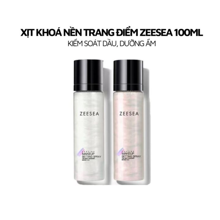 Xịt Khóa Nền Tạo Hiệu Ứng Căng Bóng, Lâu Trôi ZEESEA Setting Spray 100ml | Lazada.vn