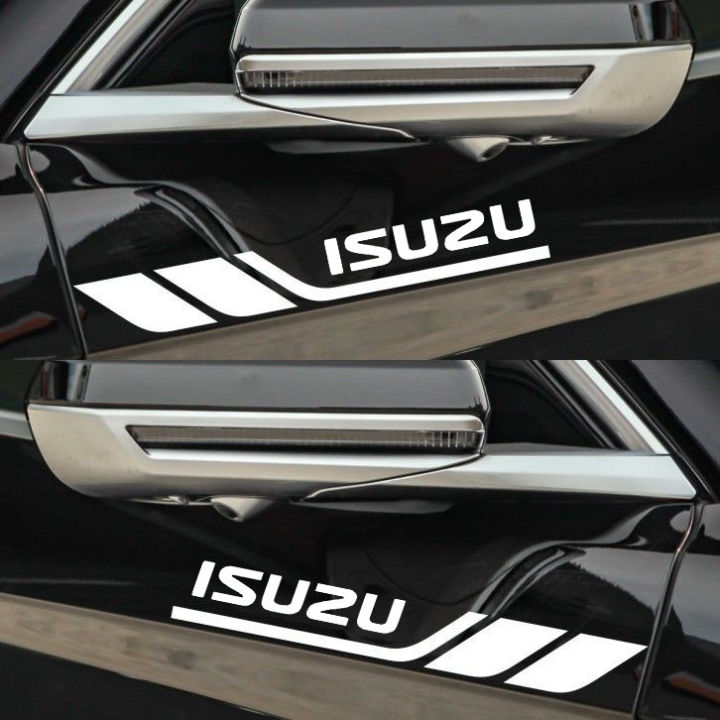 2pcs Car Stickers Auto Side Body Sports Decals Automobiles For ISUZU ...