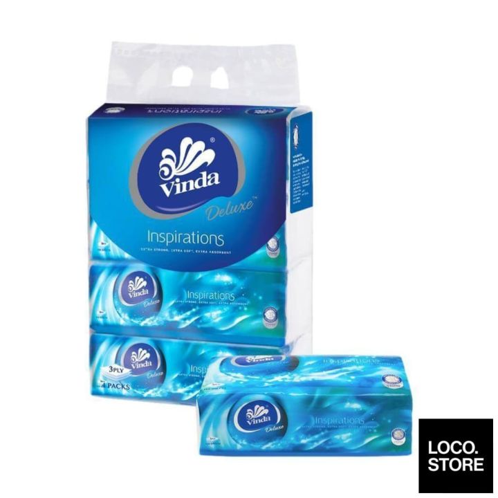 VINDA Deluxe Tissue 3 ply (L) 110S x 4 | Lazada