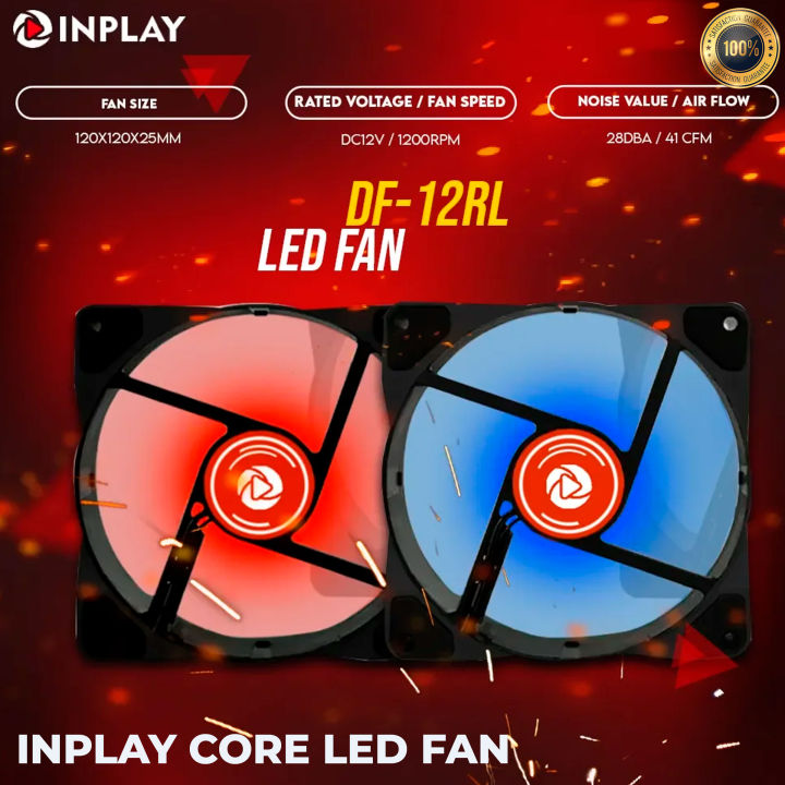 INPLAY 12RL / 12BL CASE FAN COMPUTER FAN PC FAN SINGLE COLOR 120MM FAN ...