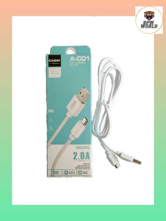 Casim Micro/ Type-C cable A-C01 Fast Charge 2.0 Data Cable [Ready Stock ...