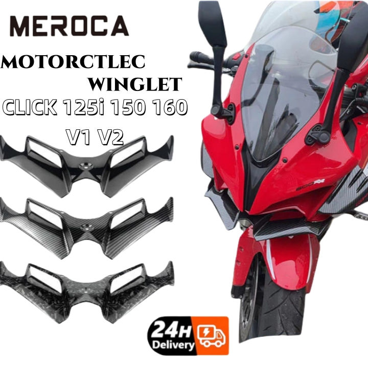 New Models Motorcycle Winglet Aerodynamic Wing Kit Spoiler For Honda ...