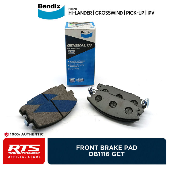 Bendix Front Brake Pad Isuzu Hilander Crosswind 96 - 17 / Pick - up Ipv 87 - 05/ Trooper DB1116 ...