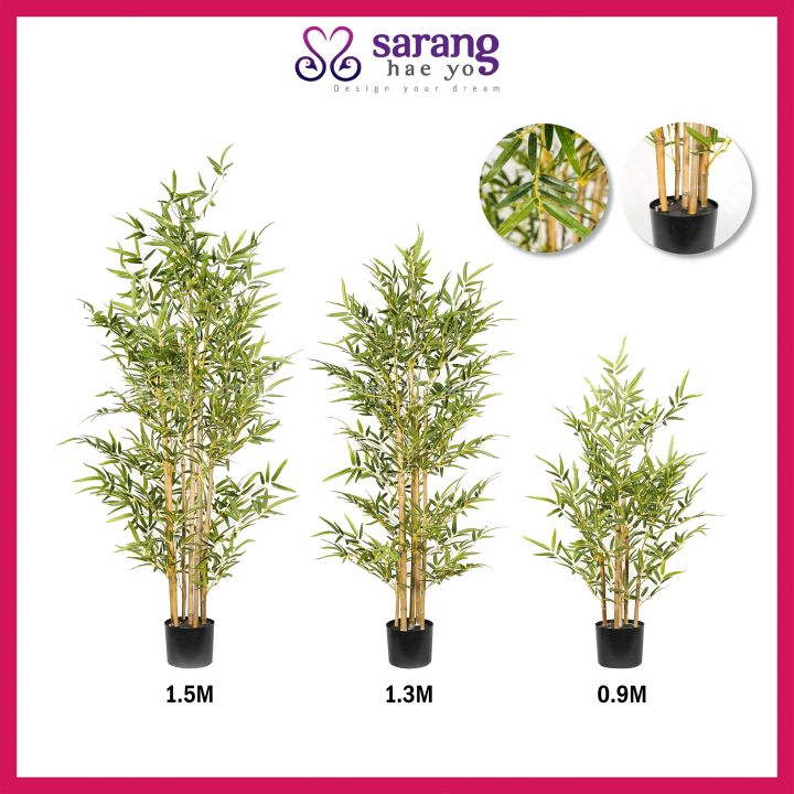 ⚡️SARANG HAE YO⚡️ 0.9M/1.3M/1.5M GOLDEN BAMBOO TREE /HIGH QUALITY ...