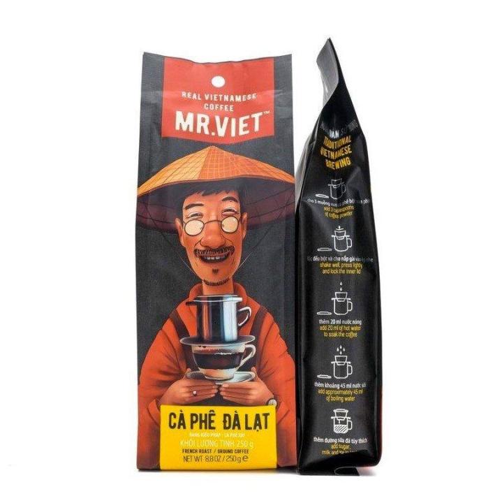 Cà phê Đà Lạt Mr Việt - Cafe Rang Xay Túi 250g (Cafe Mr Viet Dalat ...