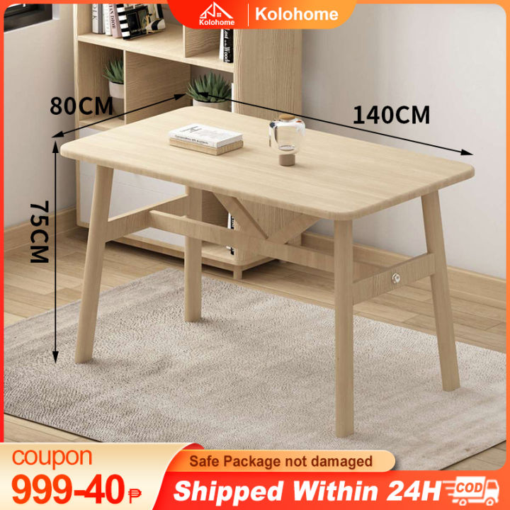 100/120/140CM Wood Dining Table Set Furniture Wooden Tables Nordic table for Kitchen Livng Room ...