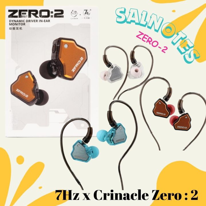 Salnotes Zero 2 7Hz x Crinacle Zero 2 Hi-Fi Dynamic Driver Earphone ...